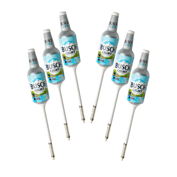 6 pcs Busch Light Fishing Bobbers - Premium Fishing Tackle
