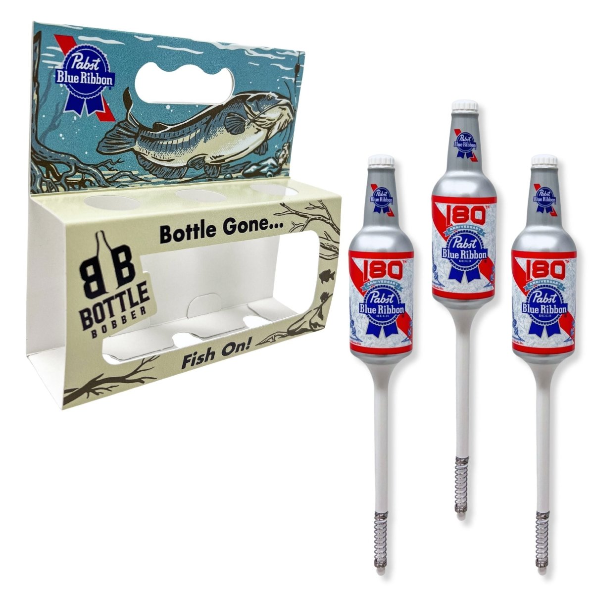 3 Pack Pabst Blue Ribbon PBR Fishing Bobbers - Premium Fishing Tackle